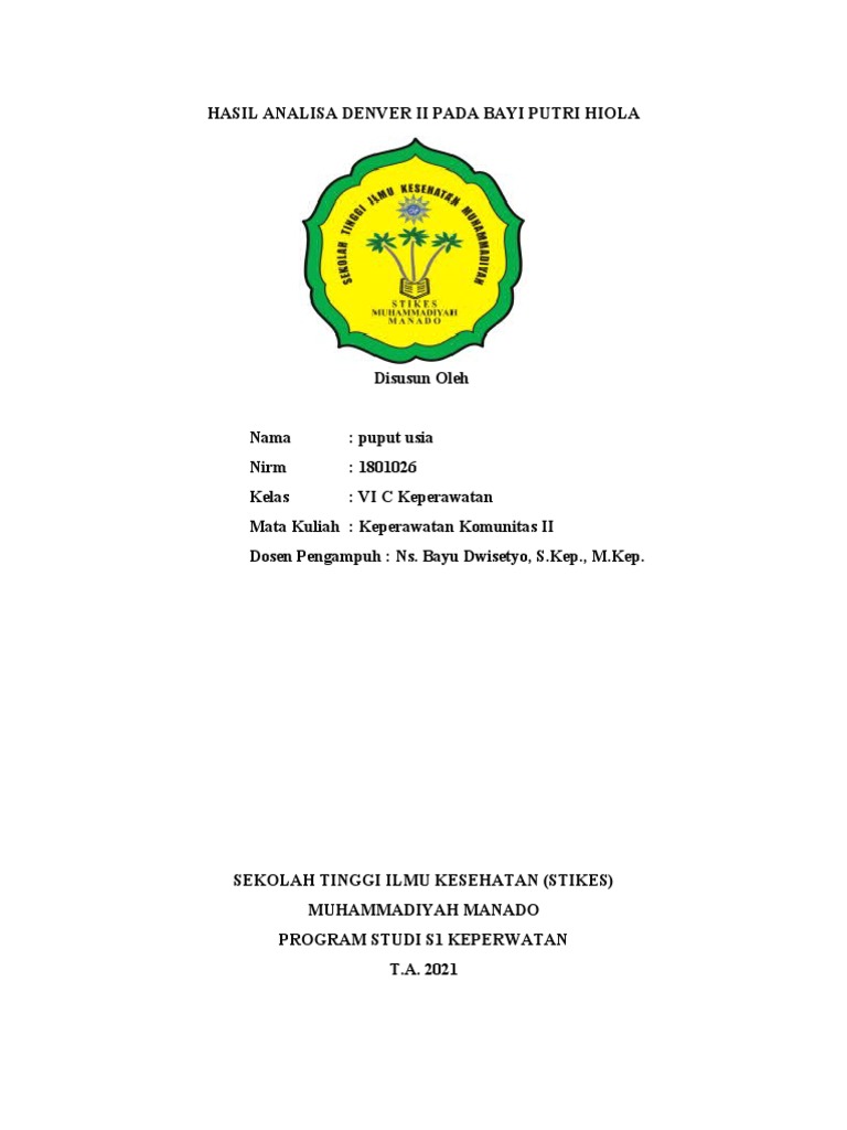 Analisis Denver II Bayi P.H. Normal | PDF