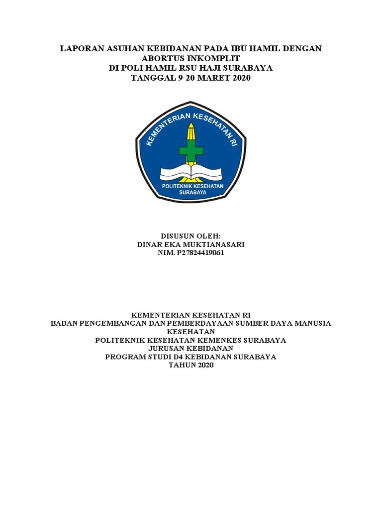 Penanganan Abortus Inkomplit di RSU Haji | PDF | Pengembangan Diri ...