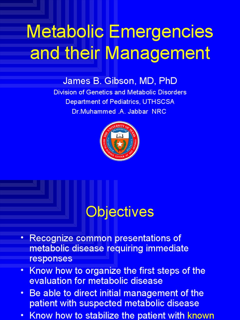 Metabolic Emergencies and Their Management | PDF | Ketosis | Hypoglycemia