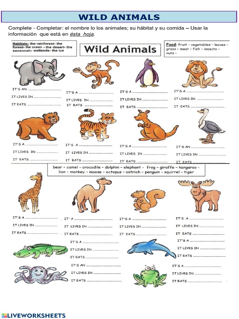 Wild Animals | PDF
