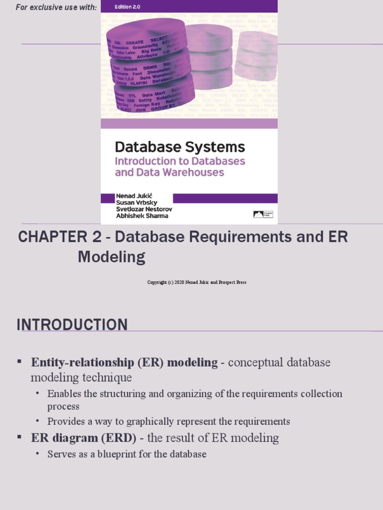 Chapter 2 - Database Requirements and ER Modeling | PDF | Data Model ...
