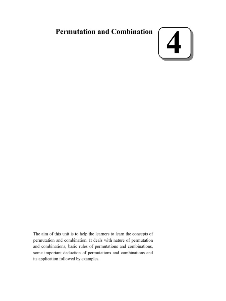 Permutation and Combination | PDF | Consonant | Vowel