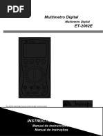 Manual Do Multimetro DT830B | PDF