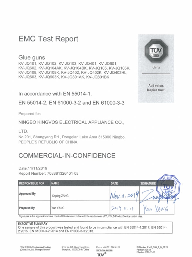 70.888.13.264.01-03TRF - CE - EMC Report | PDF | Decibel | Humidity