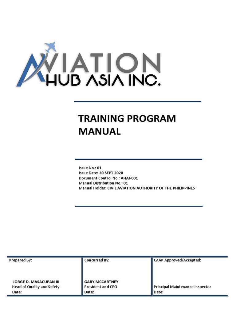 Aviation Training Program Manual | PDF | Educational Technology | Test ...