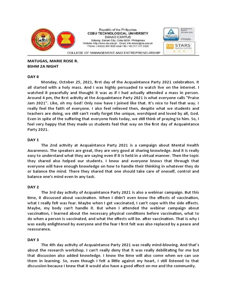 Reaction Paper | PDF