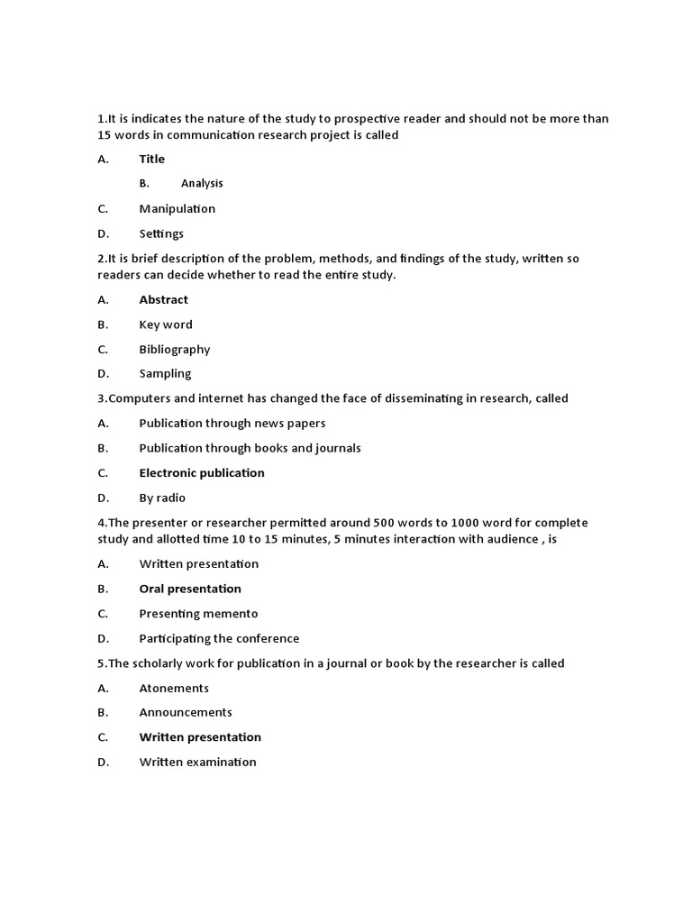 Research MCQ | PDF | Statistics | Statistical Hypothesis Testing