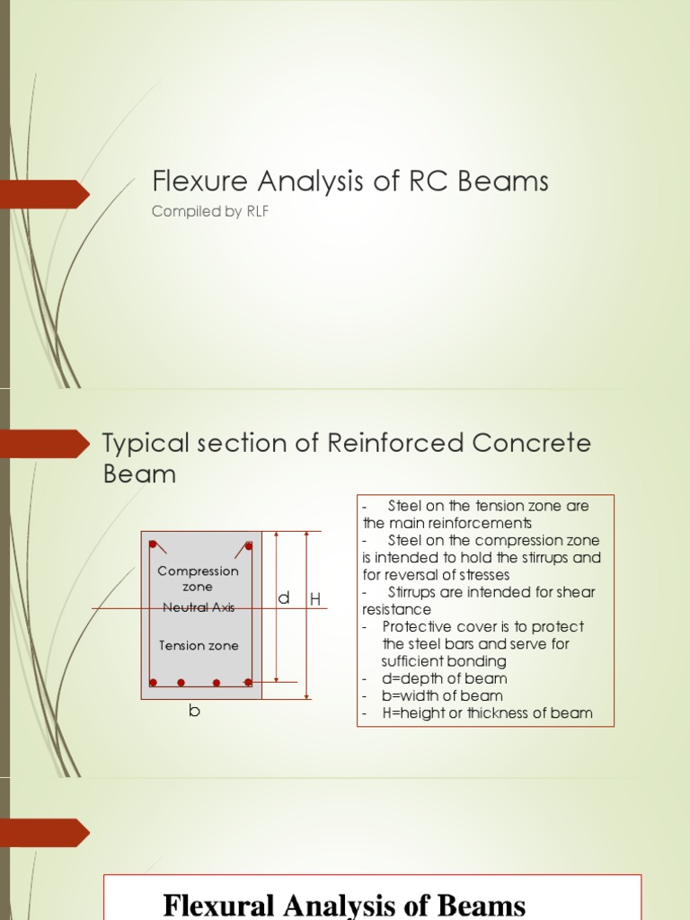 RC Beam Flexure Analysis | PDF | Beam (Structure) | Bending