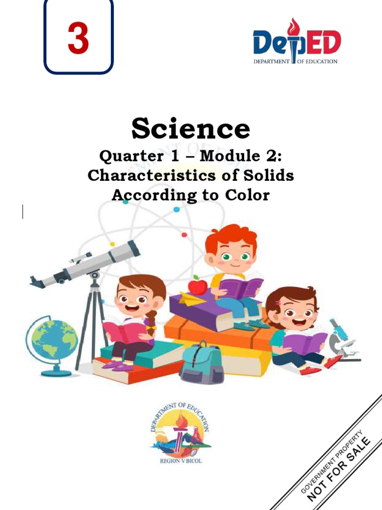 Q1 Module 2 Characteristics of Solids According To Color | PDF