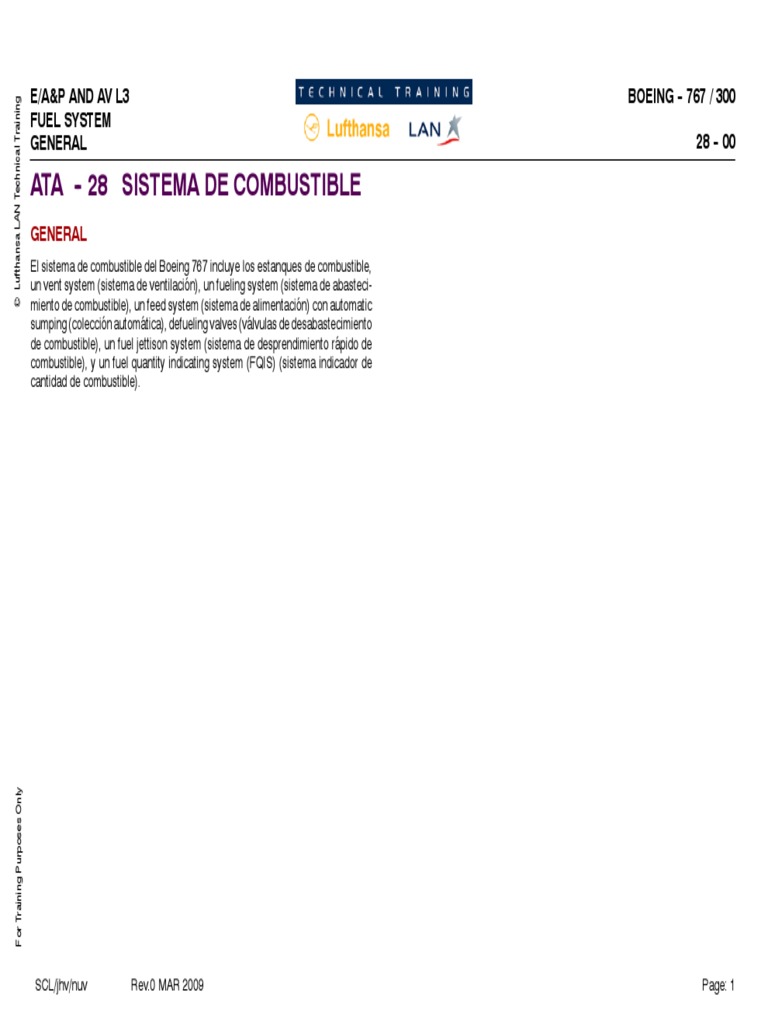 18 B767 REC ATA 28 Combustible | PDF | Ingeniería mecánica | Ingeniería ...