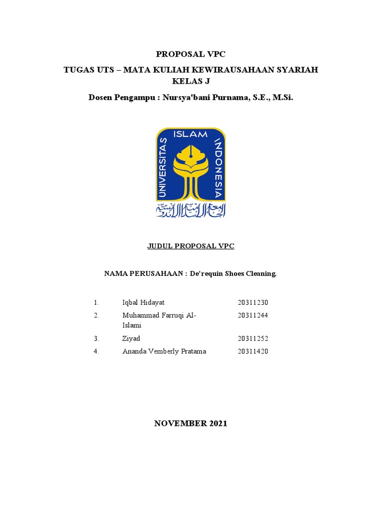 Proposal VPC Kelompok 12 | PDF | Bisnis