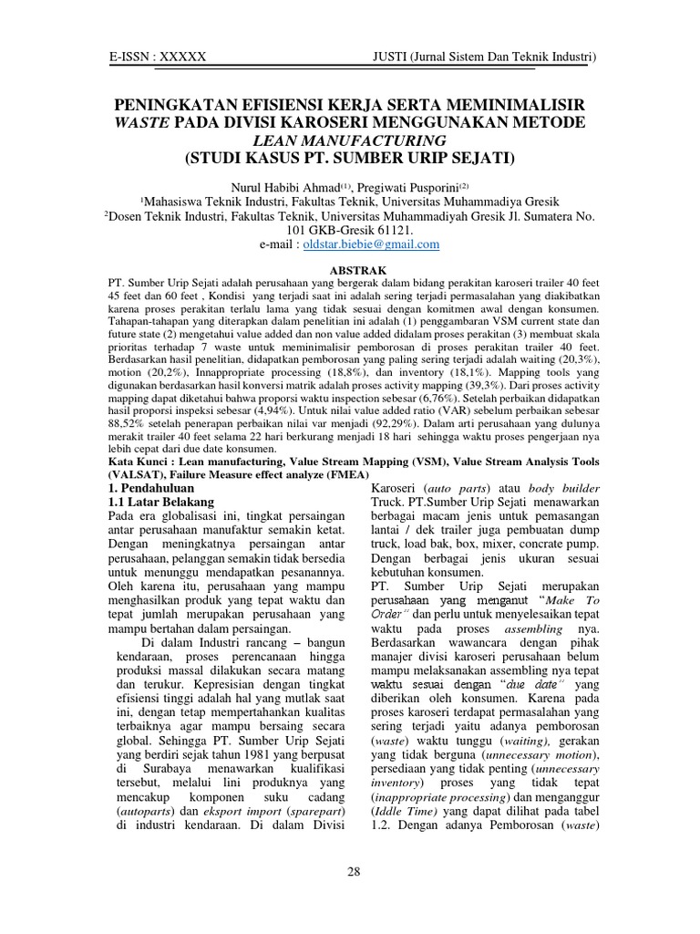 Jurnal Kerja Praktik | PDF