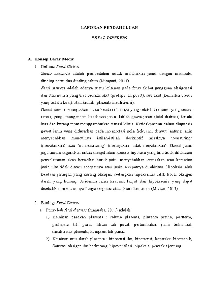 LP Fetal Disstress | PDF