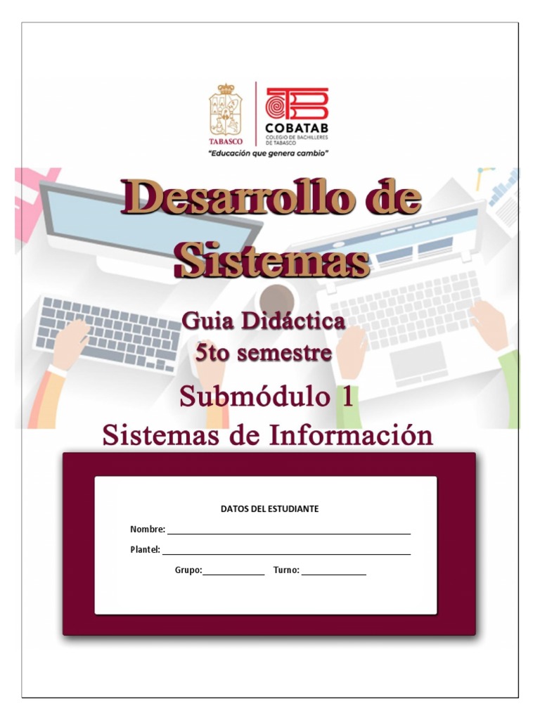 Quinto Semestre Guia Didactica Estudiante TICs | PDF | Bases de datos | Software