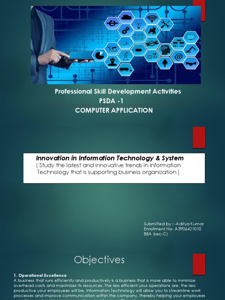 Professional Skill Development Activities Psda - 1 Computer Application ...
