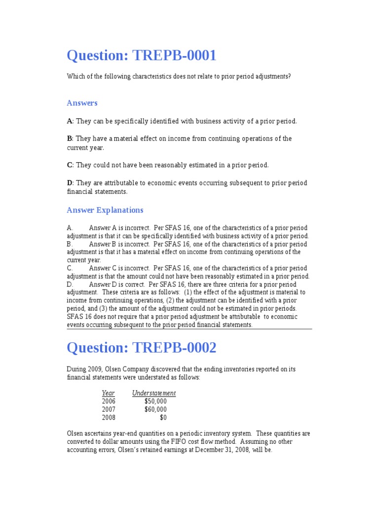 Error Correction and Financial Statements | Download Free PDF | Income ...