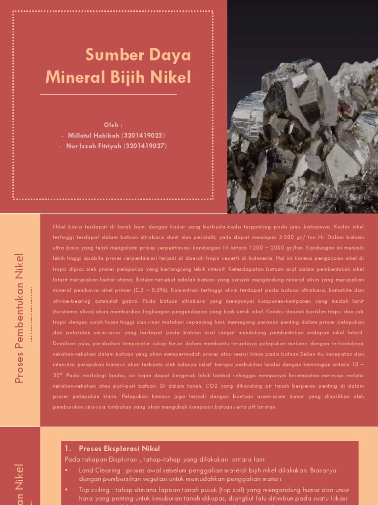 Sumber Daya Mineral Bijih Nikel | PDF