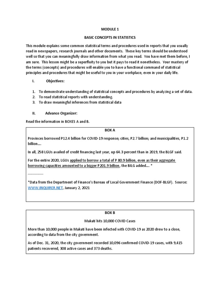Understanding Basic Statistical Concepts | PDF | Statistics | Level Of Measurement