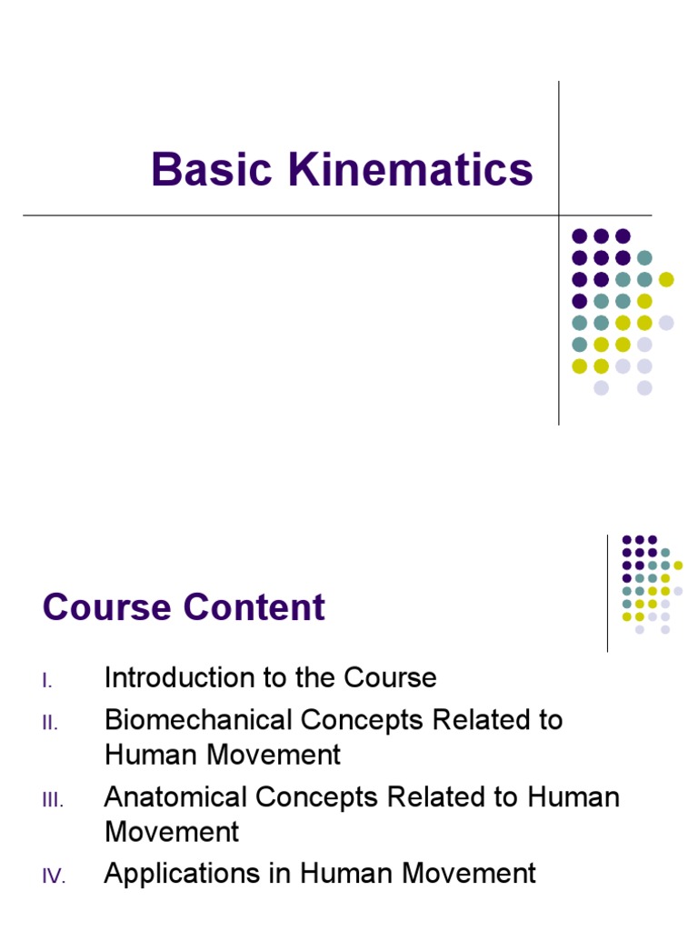 Basic Kinematic Concepts | PDF | Kinematics | Velocity