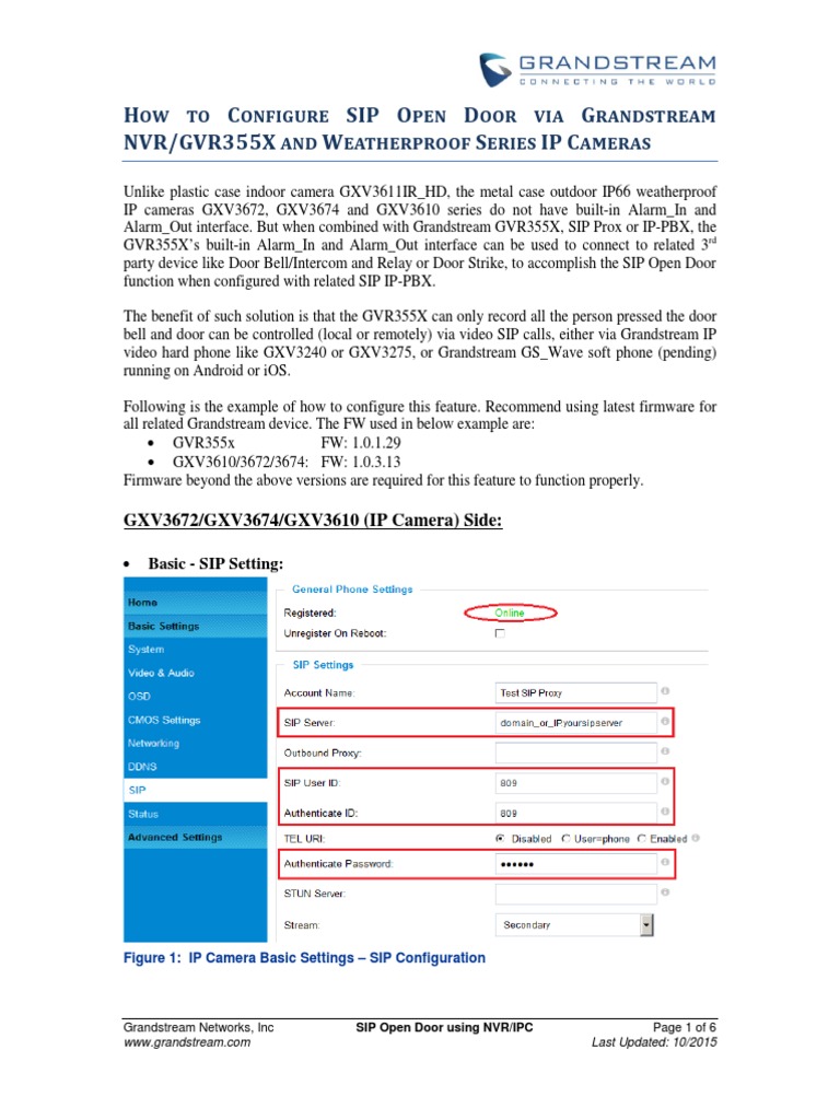 GVR-IPC Combination Open Door Application Configuration Guide | PDF ...