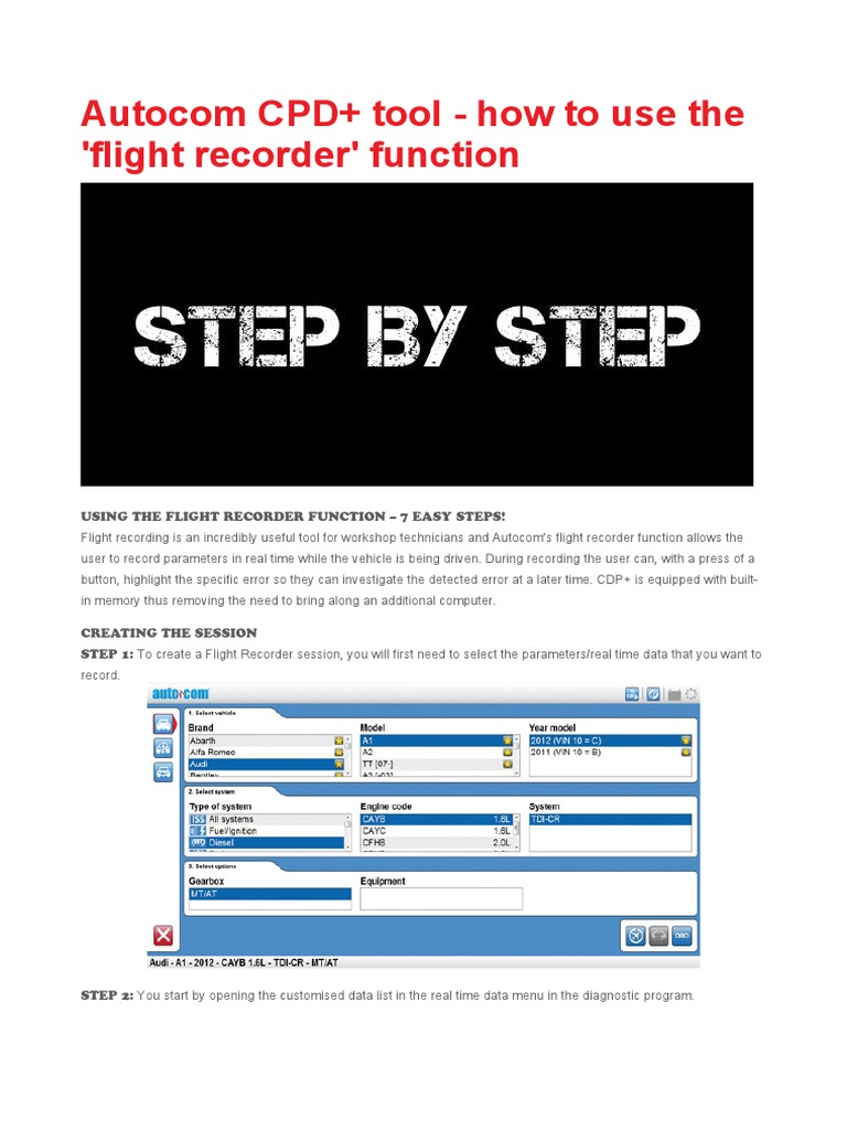 Flight Recorder How To CDP | PDF | Technology & Engineering