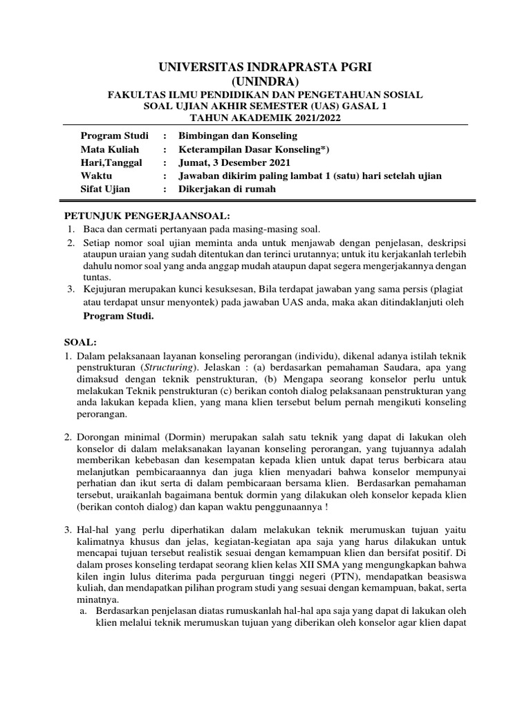 Universitas Indraprasta Pgri (Unindra) | PDF