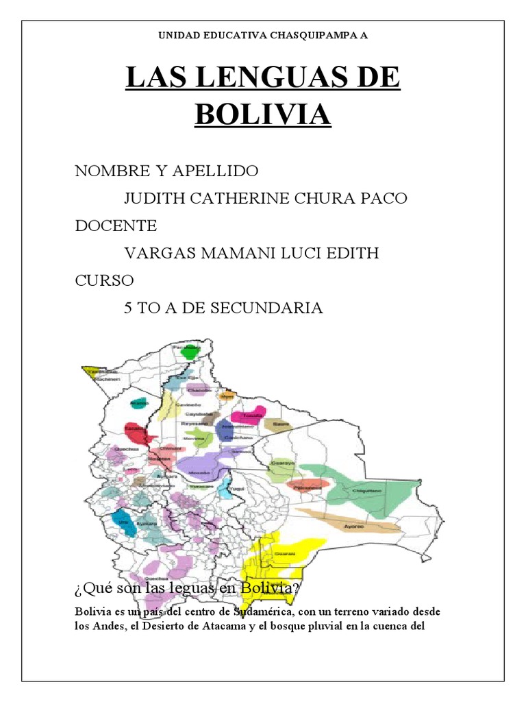 Las Lenguas de Bolivia | PDF | Bolivia | América del Sur