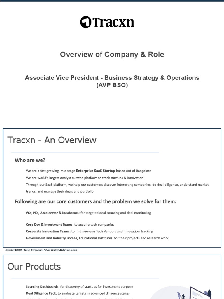 Overview of Company & Role: Associate Vice President - Business ...