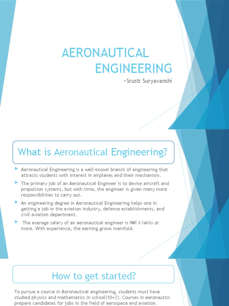 Overview of Aeronautical Engineering | PDF | Aerospace Engineering ...