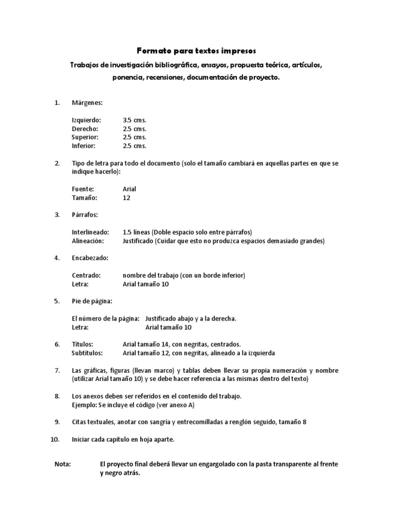 7 - Formato para Textos Impresos | PDF