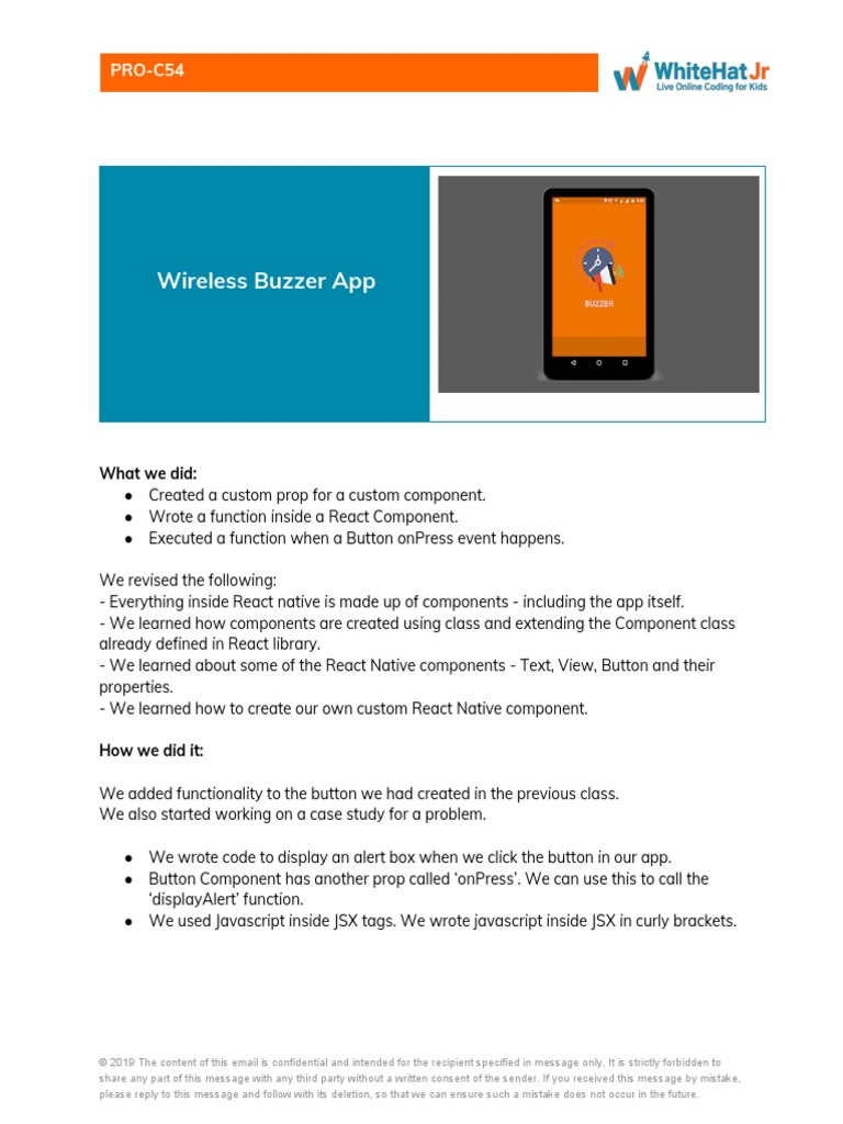 Wireless Buzzer App: PRO-C54 | Download Free PDF | Software | Computing