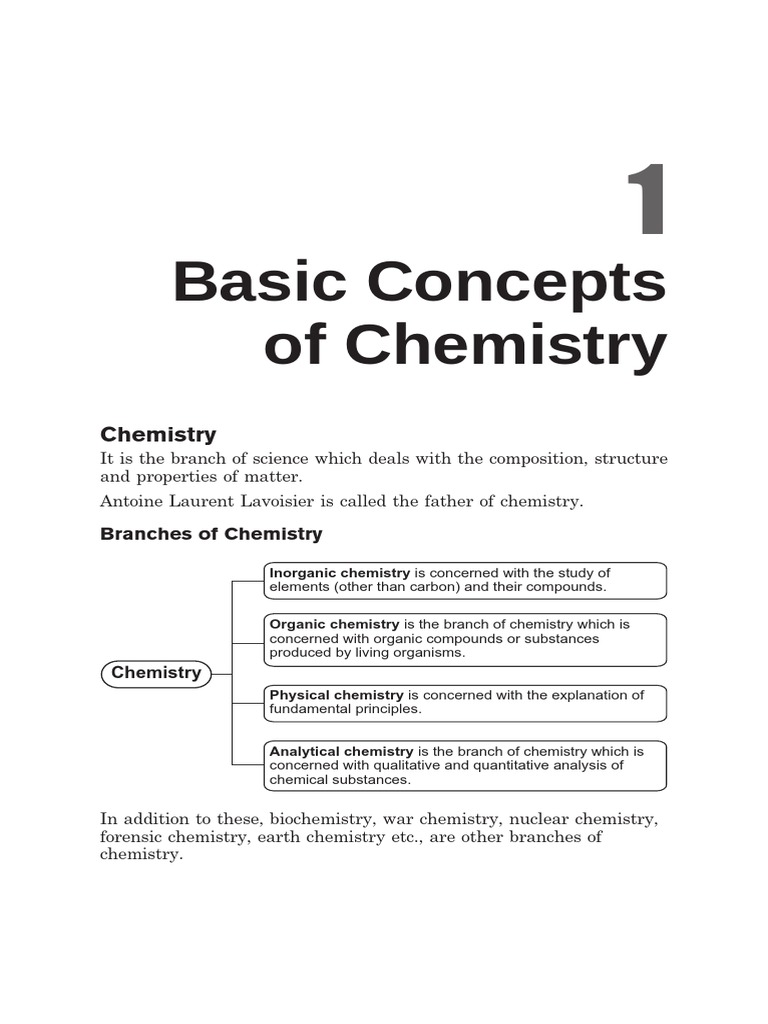 Basic Concepts of Chemistry Overview | PDF | Mole (Unit) | Significant ...