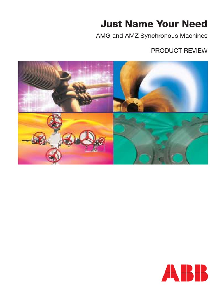 Abb Sinh Amg | PDF | Electric Motor | Electric Generator