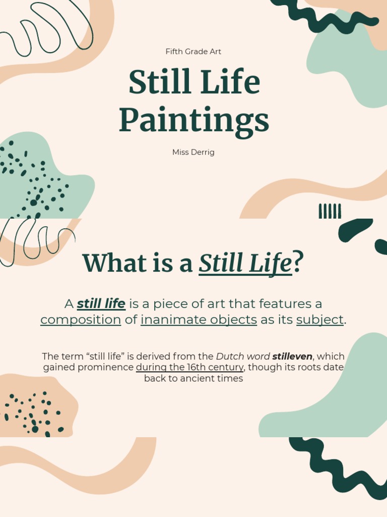 Still Life Lesson | Download Free PDF | Still Life | Visual Arts