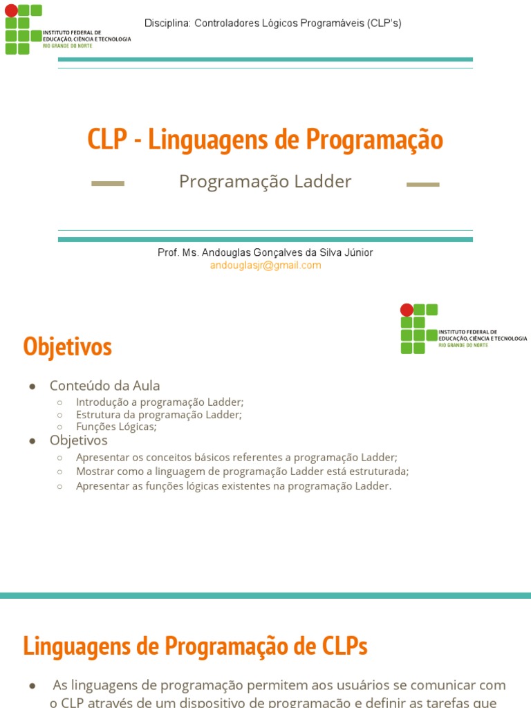 Aula 02 - Programacao Ladder | PDF