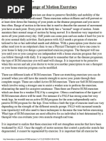 Active Leg Rom Sitting | PDF