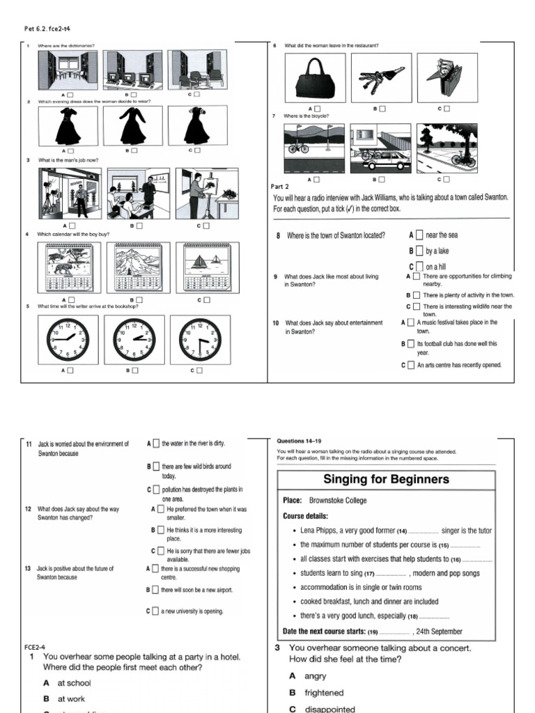 Pet 6 Test 2 | PDF