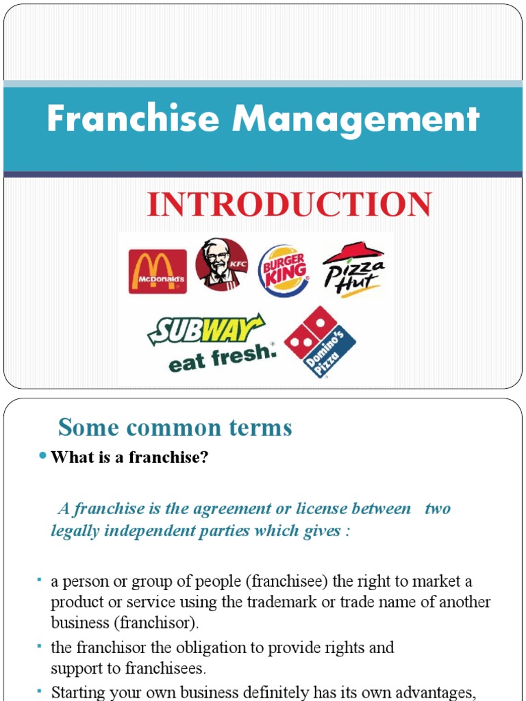 Intro To Frenchise Management | PDF | Franchising | Business