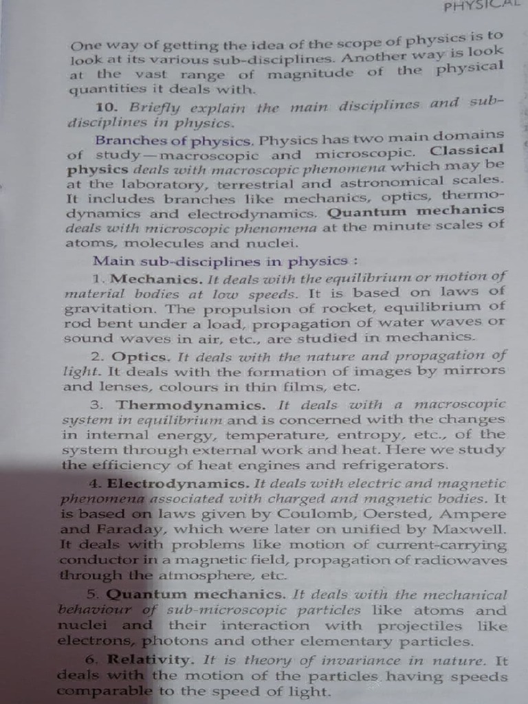 Physics Xi Pdf Physics Mechanics