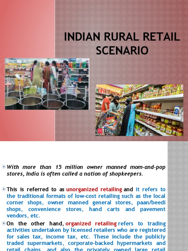 Indian Rural Retailing Scenario | PDF | Retail | Marketing