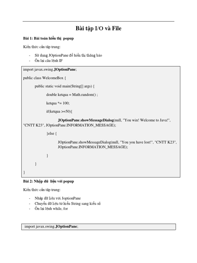 BT TH Buoi 3.1 | PDF