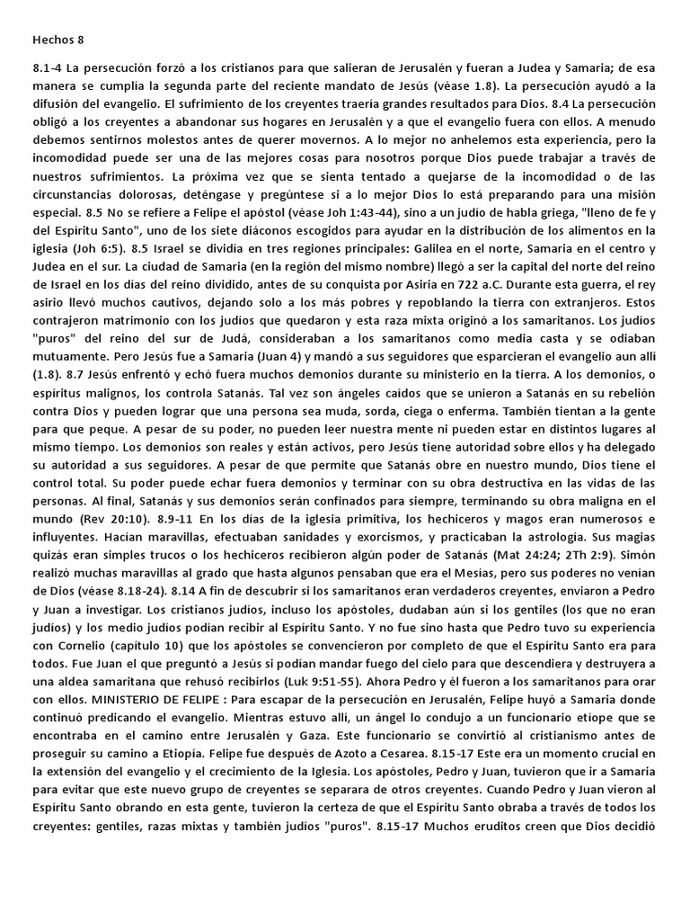 Analisis de Hechos El 8 Al 12 | PDF | Pablo el apóstol | Bernabé