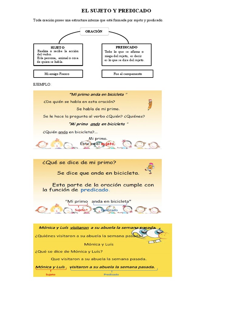 El Sujeto y Predicado | PDF
