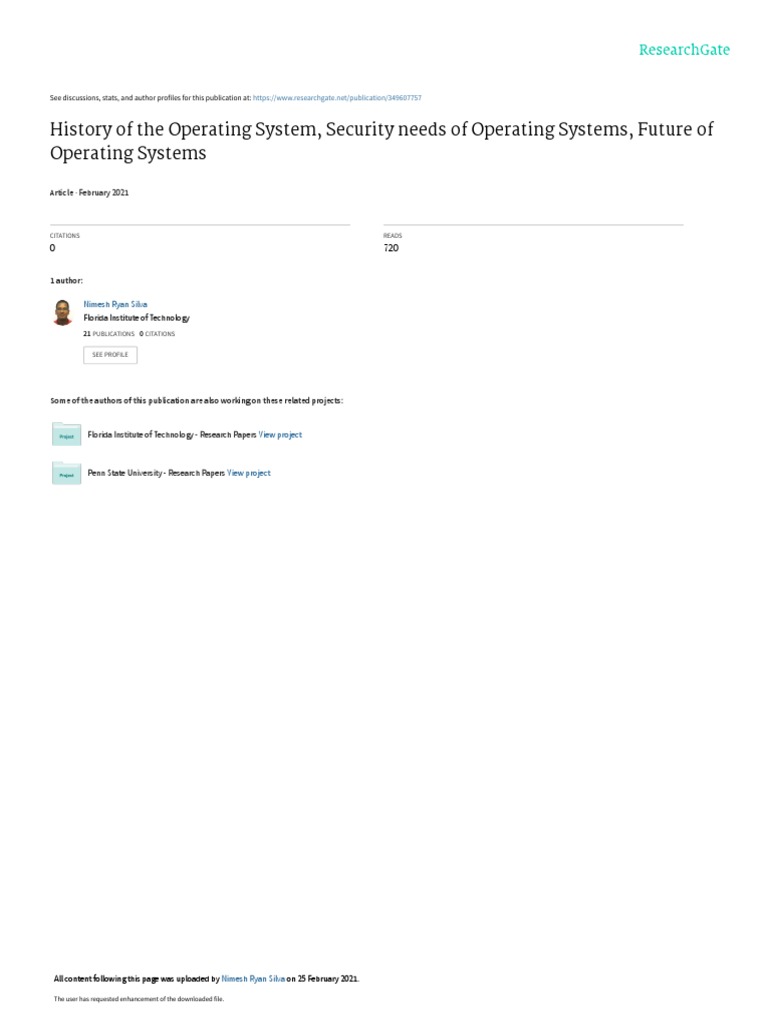 OS Evolution and Future Trends | PDF | Operating System | Software ...