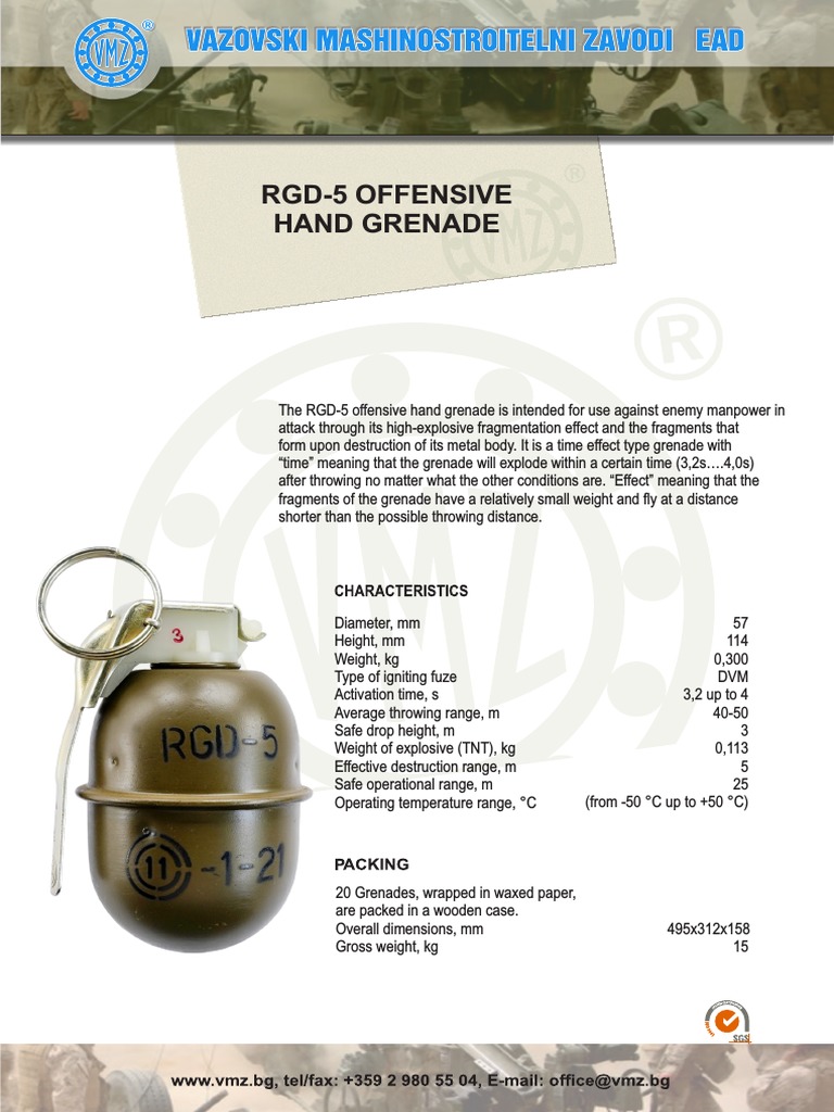RGD 5 Hand Grenade | PDF