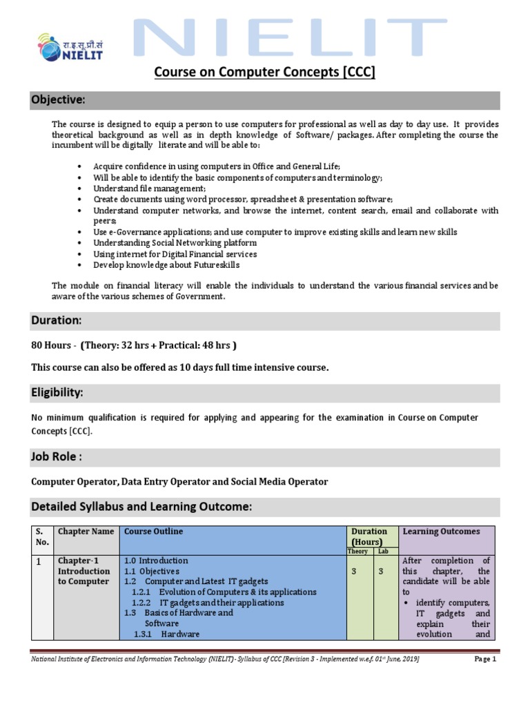 CCC - Revision - 3 | PDF