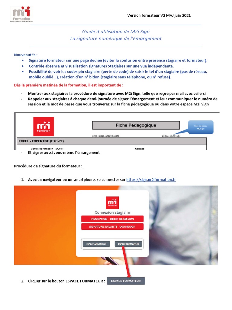 Guide M2i Sign Formateur | PDF | Informatique