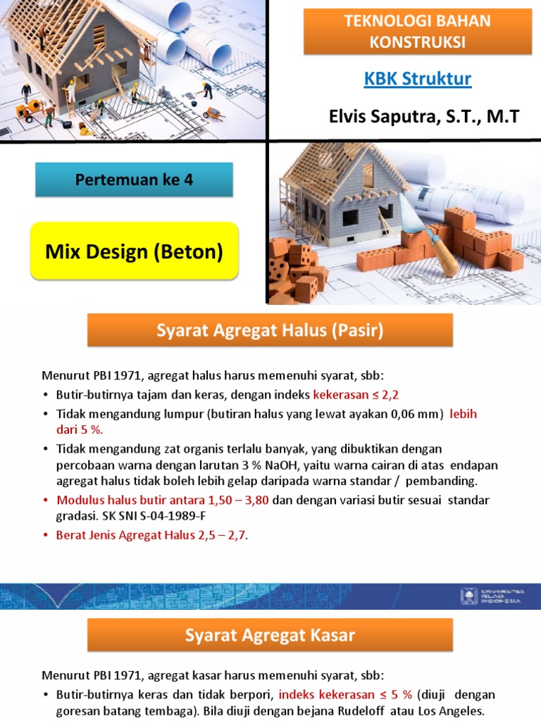 Mix Design Beton | PDF