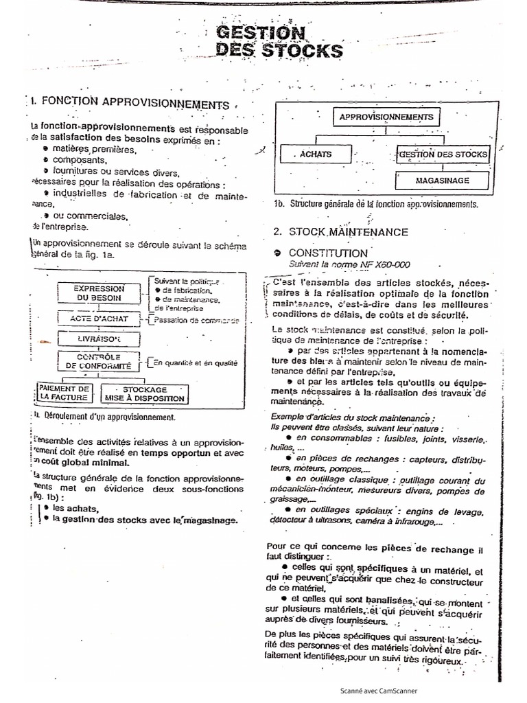 Cours Gestion de Stock | PDF