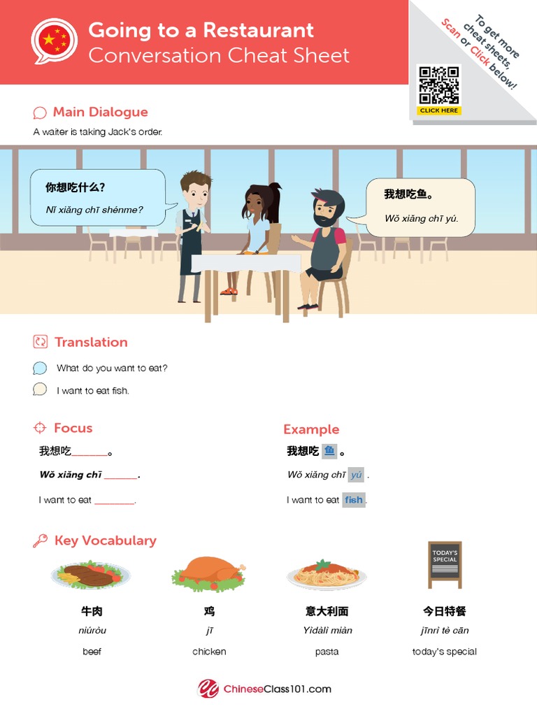 Basic Chinese Restaurant Dialogue | PDF | Cuisine | Hospitality Industry